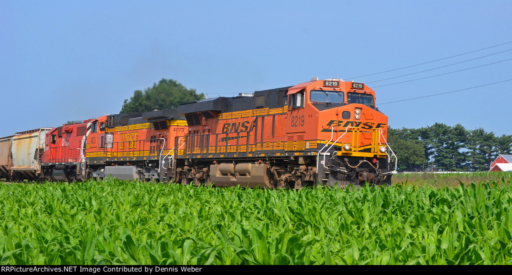 BNSF 8219, CP's Tomah Sub.